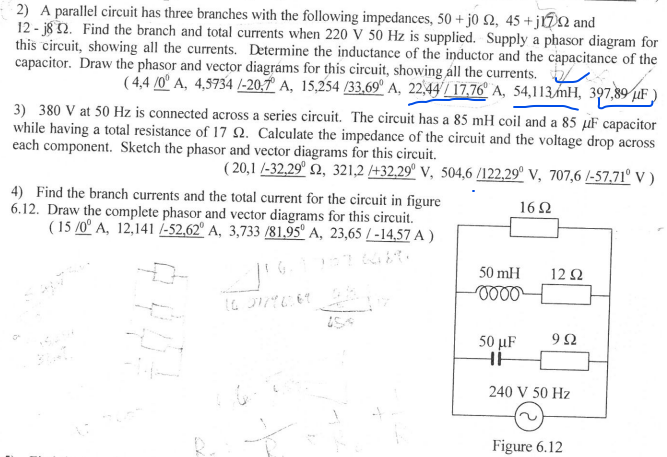 Solved 2) A parallel circuit has three branches with the | Chegg.com