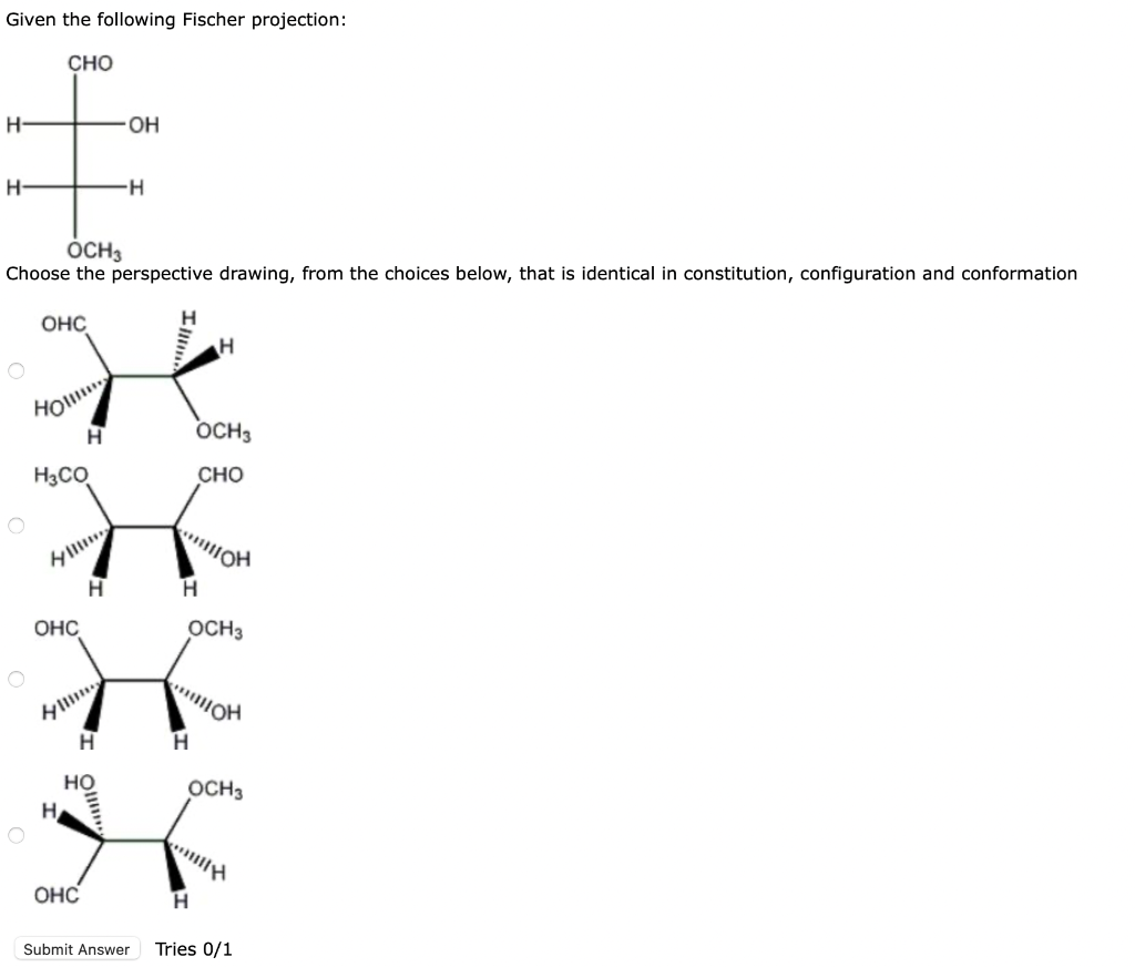 Solved Given the following perspective drawing: Choose the | Chegg.com