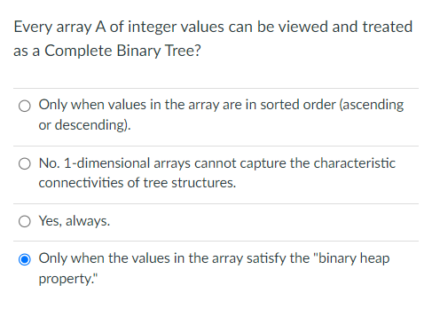 Solved Every array A of integer values can be viewed and | Chegg.com