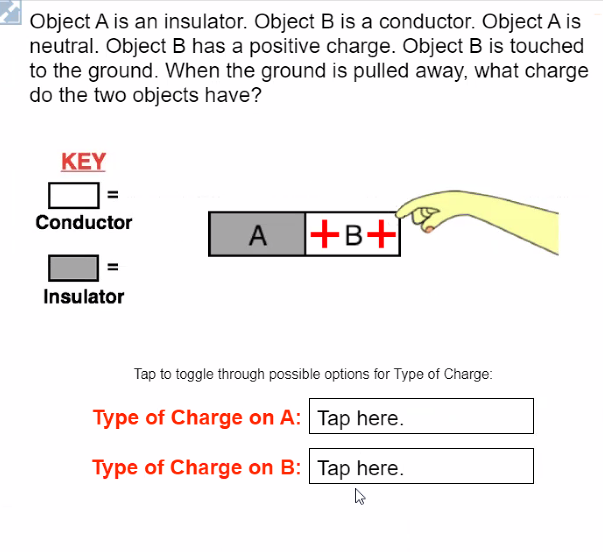 Solved Object A is an insulator. Object B is a conductor. | Chegg.com