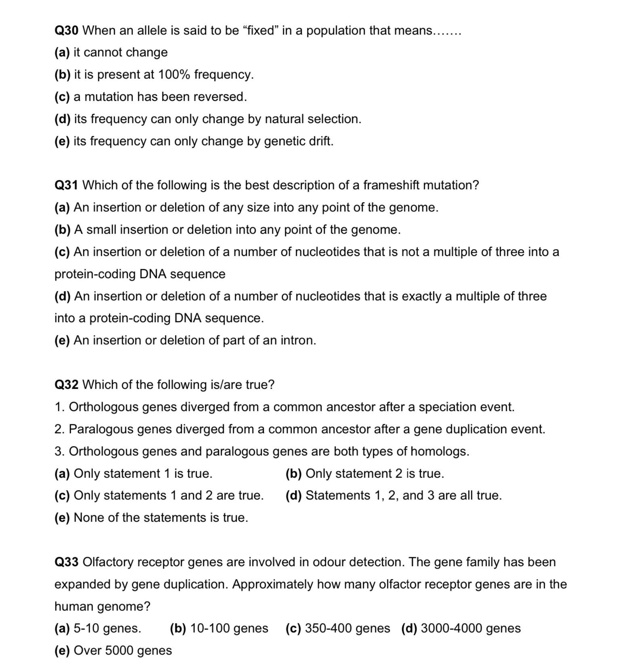 Solved Answer all the questions in this sample exam by | Chegg.com