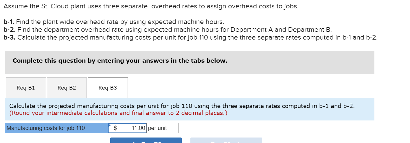 Assume the St. Cloud plant uses three separate | Chegg.com