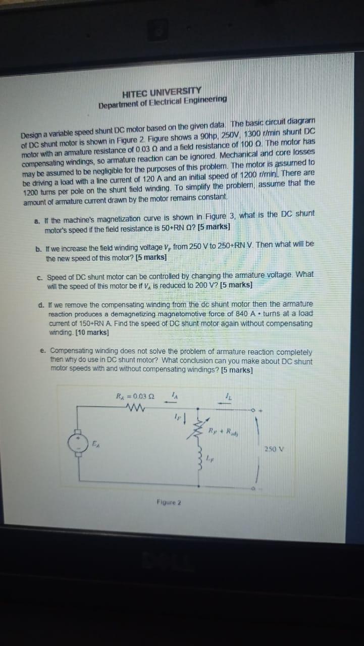 Solved Speed control in the machine shows an impact on the | Chegg.com