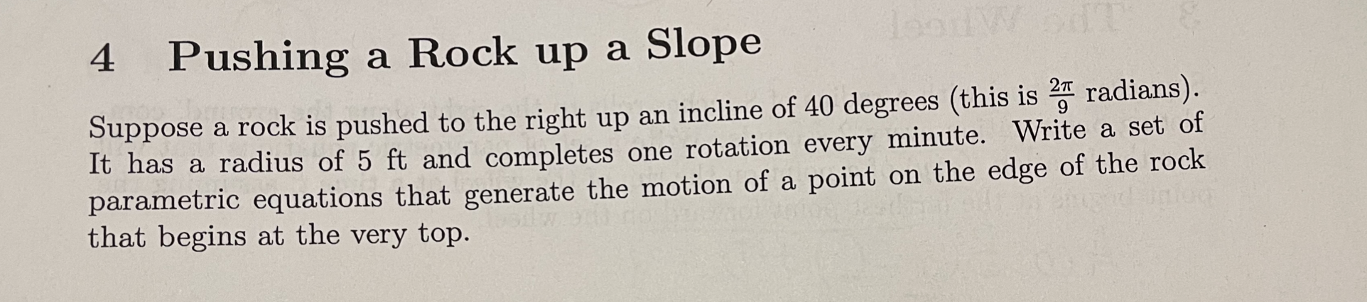 Solved 4 Pushing a Rock up a Slope Suppose a rock is pushed | Chegg.com