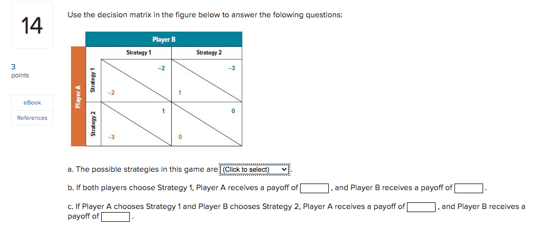 Solved Use the decision matrix in the figure below to answer | Chegg.com