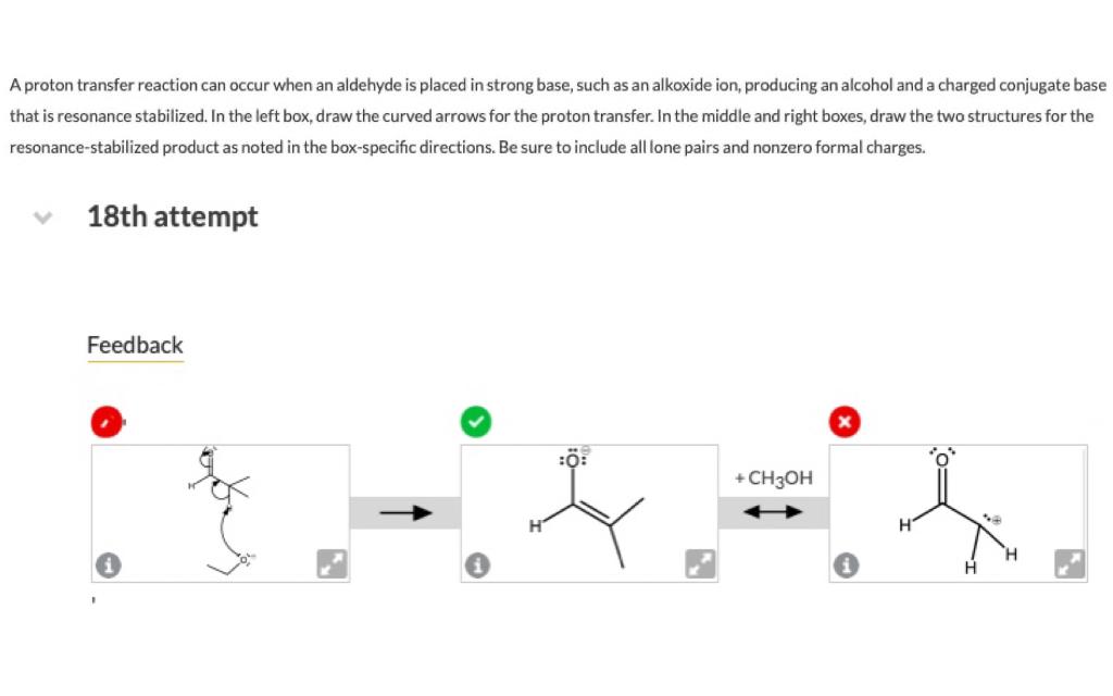Solved A proton transfer reaction can occur when an aldehyde | Chegg.com