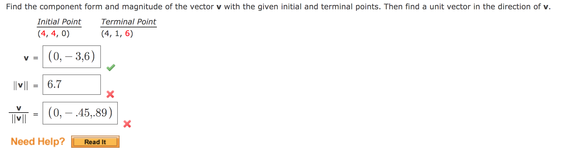Solved Find the component form and magnitude of the vector v | Chegg.com