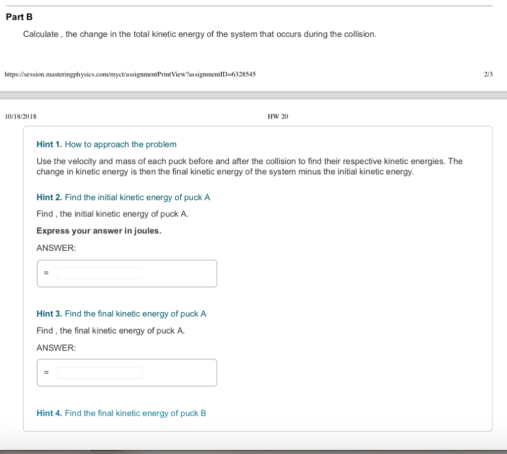 Solved On a frictionless horizontal air table, puck A (with | Chegg.com