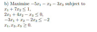 Solved Use the simplex method to solve the following simplex | Chegg.com