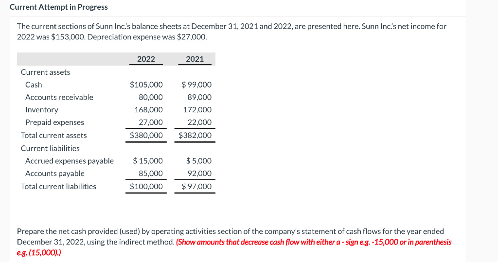 Solved Current Attempt in Progress The current sections of | Chegg.com