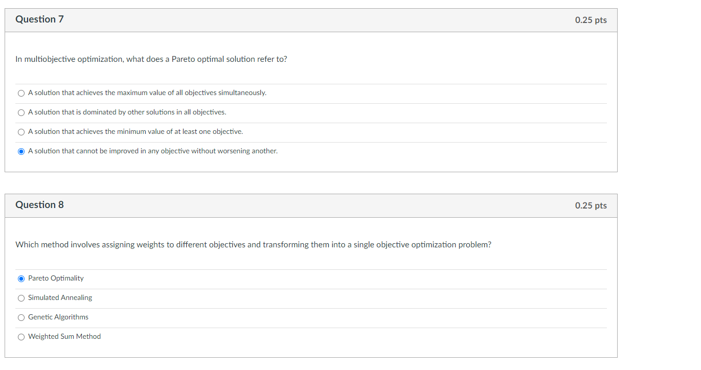 Solved In Multiobjective Optimization What Does A Pareto