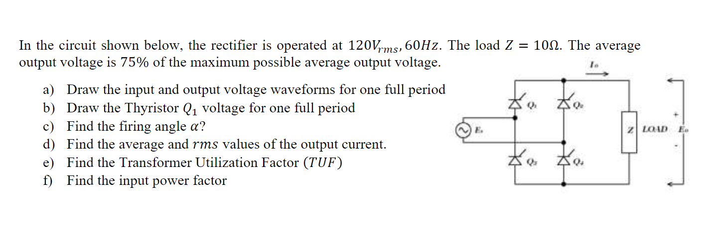 Solved Z=10Ω | Chegg.com