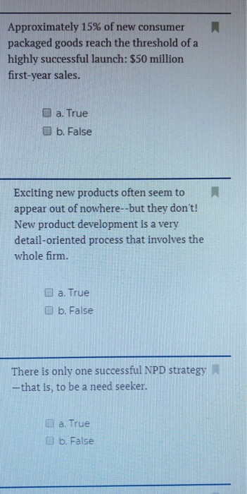 Solved Approximately 15% of new consumer packaged goods | Chegg.com