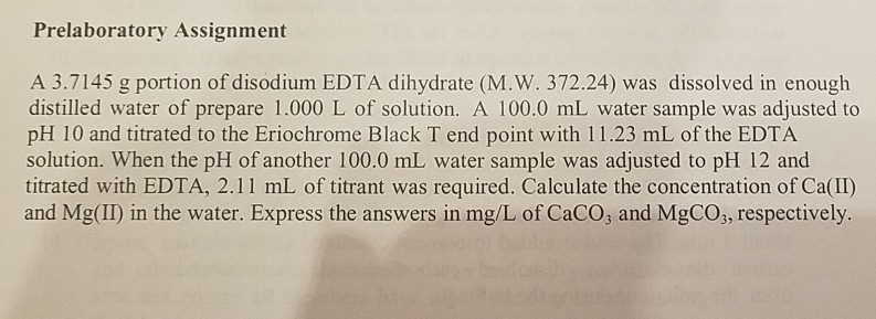 Solved Prelaboratory Assignment A 3.7145 g portion of | Chegg.com Solved Prelaboratory Assignment A 3.7145 g portion of | Chegg.com