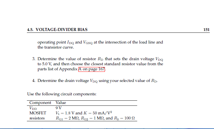 Solved CHAPTER 4. MOSFET CIRCUITS 4.5 Voltage-Divider Bias | Chegg.com
