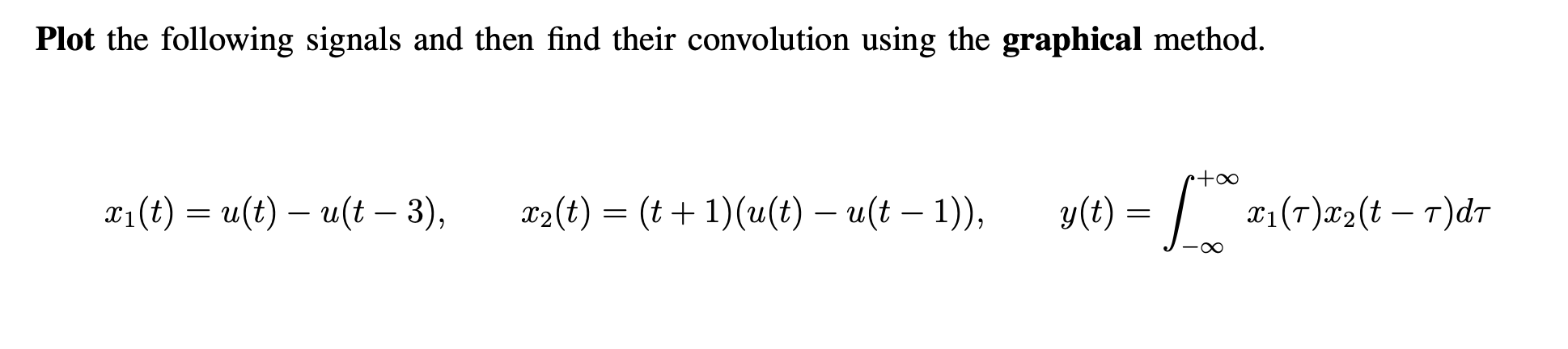 Solved Plot the following signals and then find their | Chegg.com
