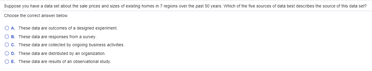 Solved Suppose you have a data set about the sale prices and | Chegg.com