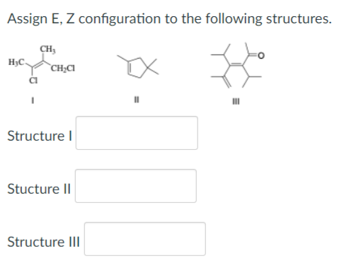 Solved Assign E, Z configuration to the following | Chegg.com