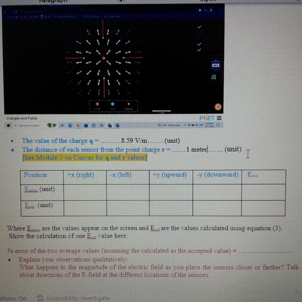 Where Emeas are the values appear on the screen and | Chegg.com