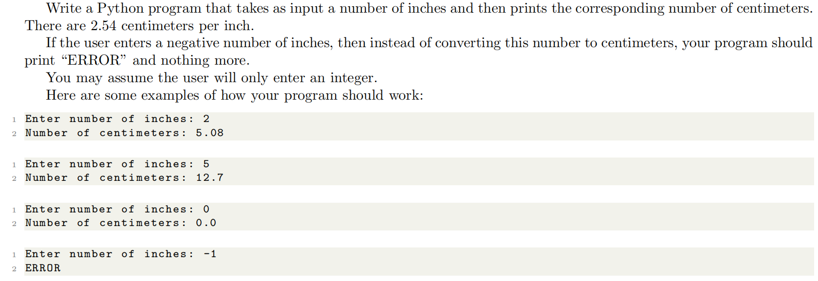 Solved Write a Python program that takes as input a number | Chegg.com