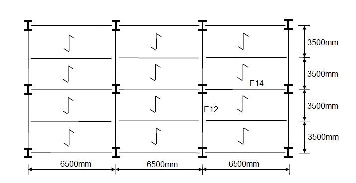 Solved (1) Determine the construction stage, where Beam E12 | Chegg.com