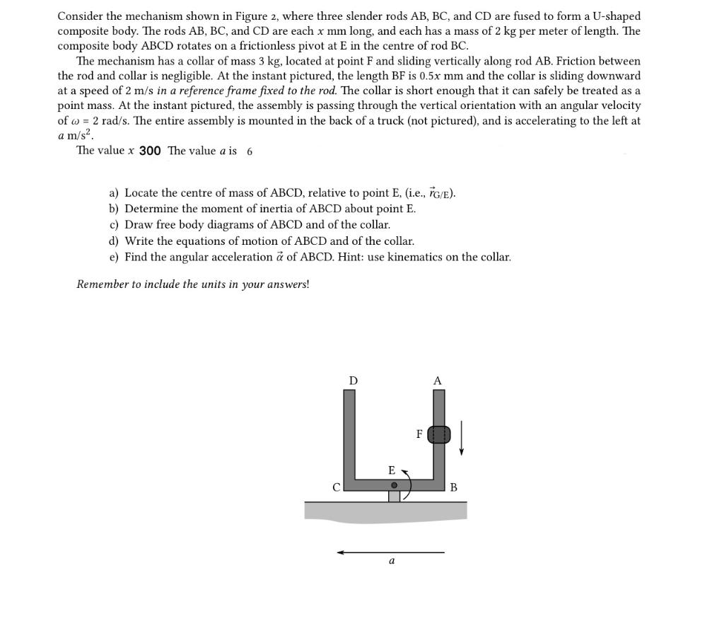 Solved Consider the mechanism shown in Figure 2, where three | Chegg.com