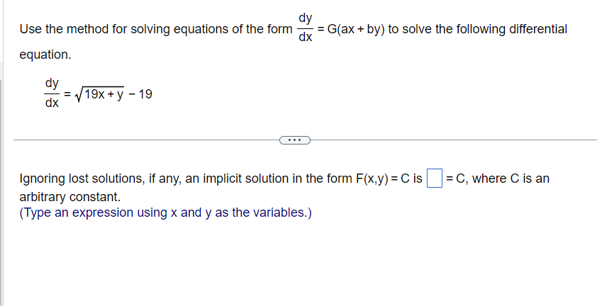 Solved Ignoring lost solutions, if any, an implicit solution | Chegg.com