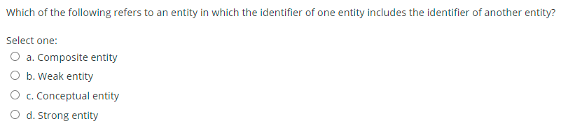 Solved Which of the following refers to an entity in which | Chegg.com