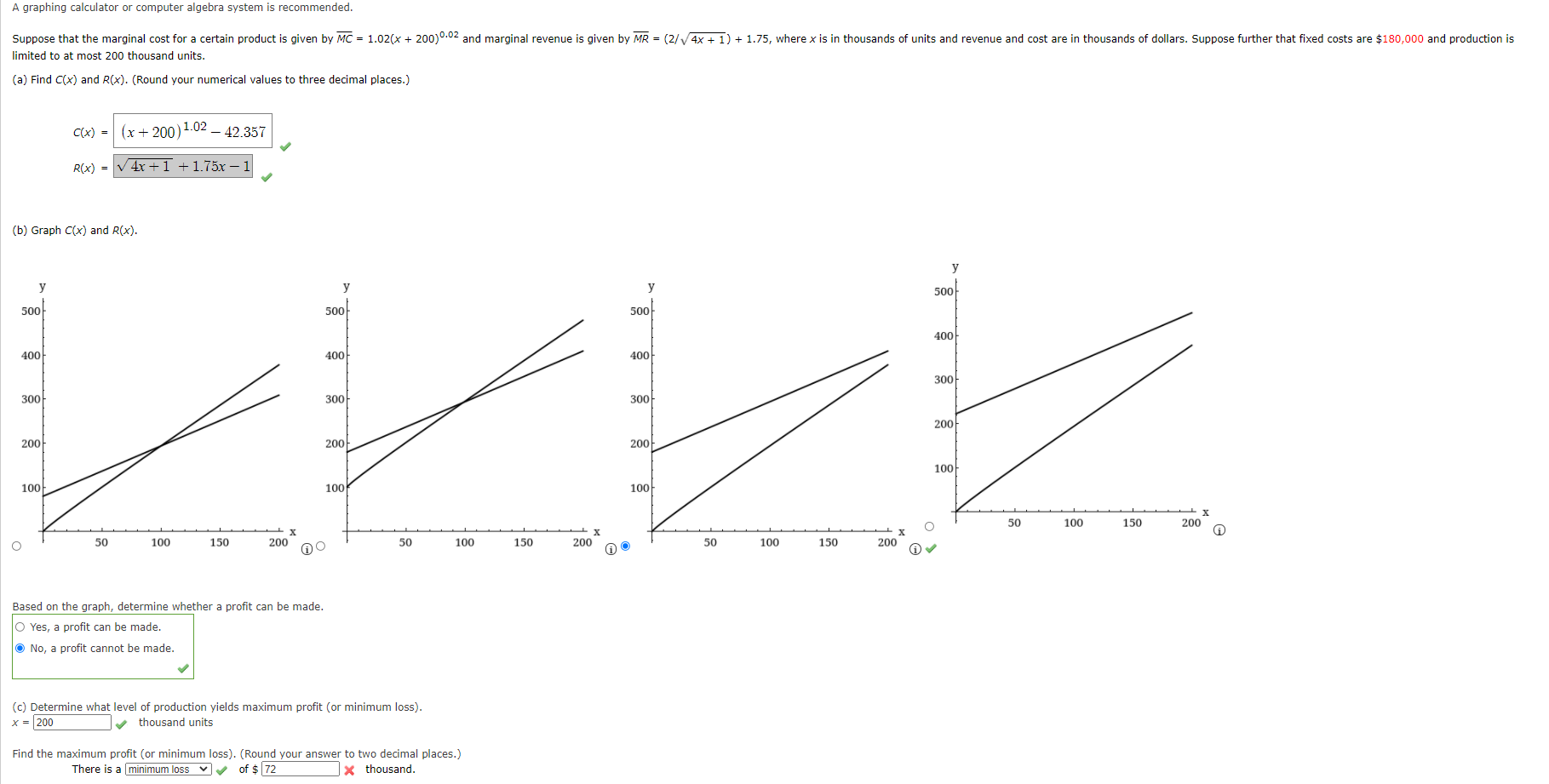 Solved A graphing calculator or computer algebra system is | Chegg.com