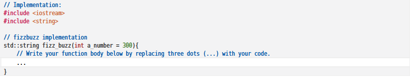 Solved Question 1: Fizz Buzz cont. Problem statement: Given | Chegg.com