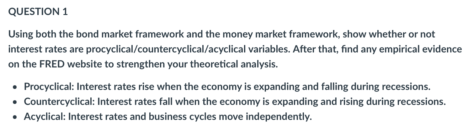 Solved Using both the bond market framework and the money | Chegg.com