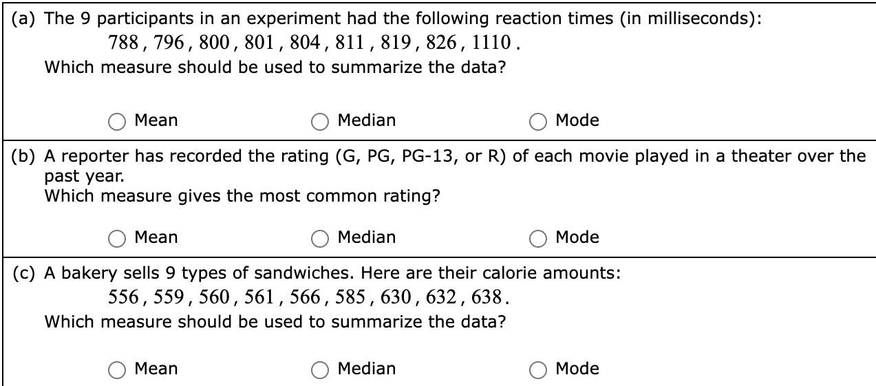 Solved (a) The 9 participants in an experiment had the | Chegg.com