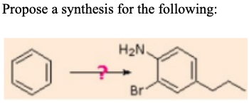 Solved Propose a synthesis for the following: | Chegg.com