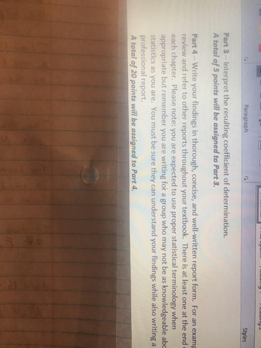 GBA 306 Statistical Methods of Business I-Case | Chegg.com