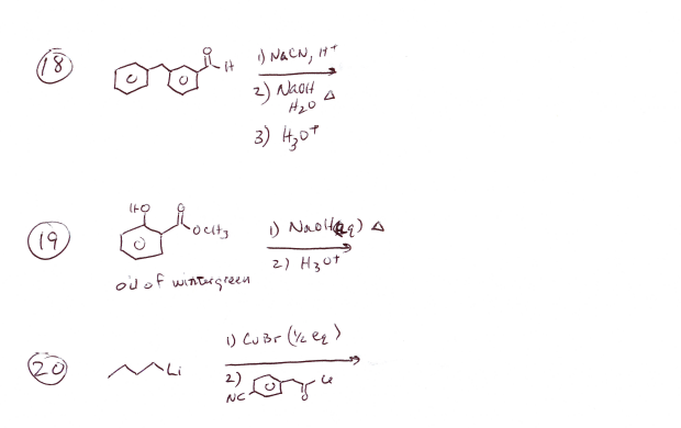 Solved 8 1) NGCN, AT 3) Nasih H₂O A 3) H₃07 Ito "oelt, 1) | Chegg.com