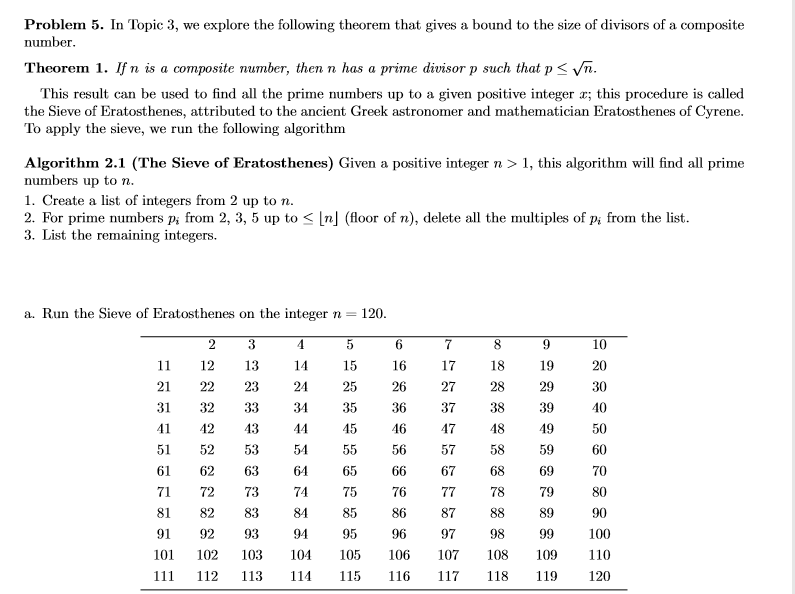 Solved Problem 5. In Topic 3, we explore the following | Chegg.com