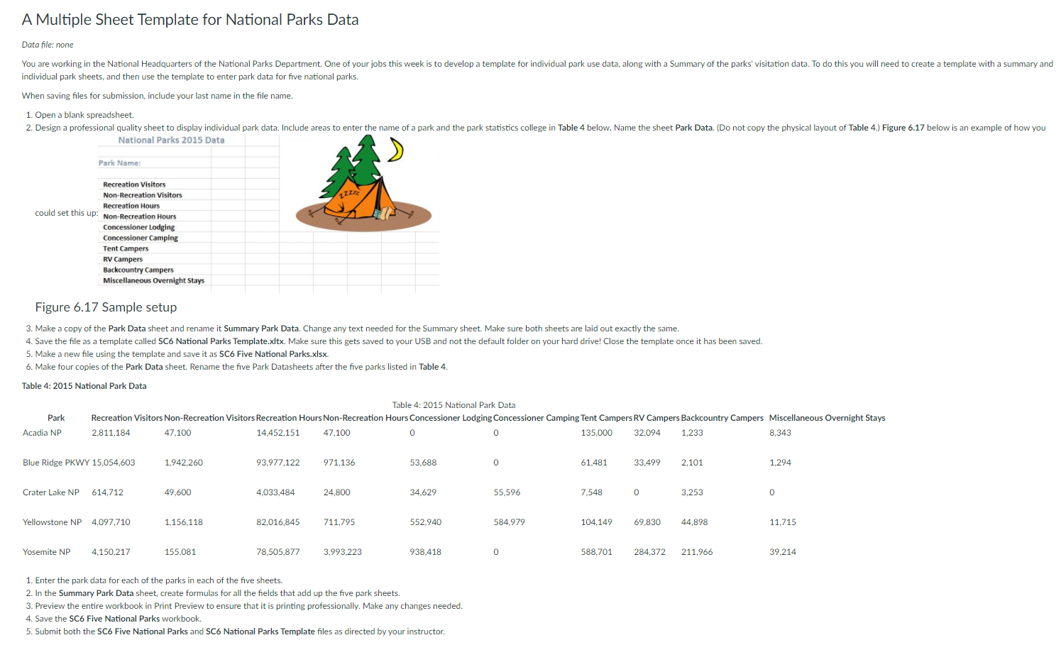 solved-a-multiple-sheet-template-for-national-parks-data-chegg