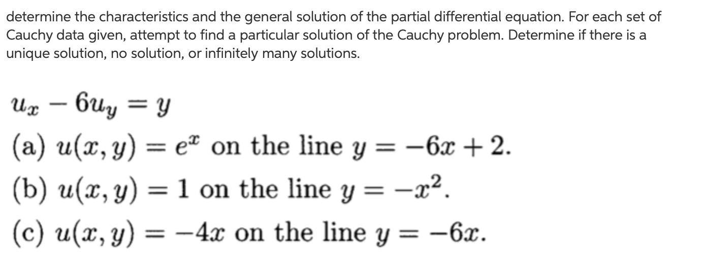 Solved determine the characteristics and the general | Chegg.com