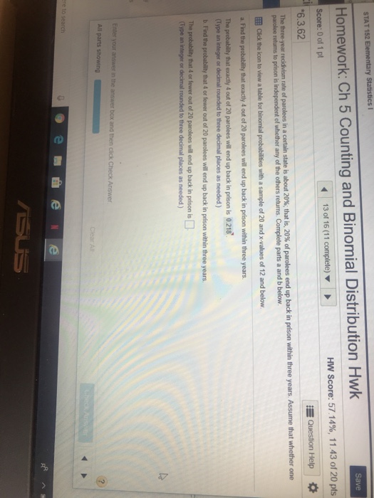 Solved Stat 152 Statistics I Homework Ch 5 Counting And