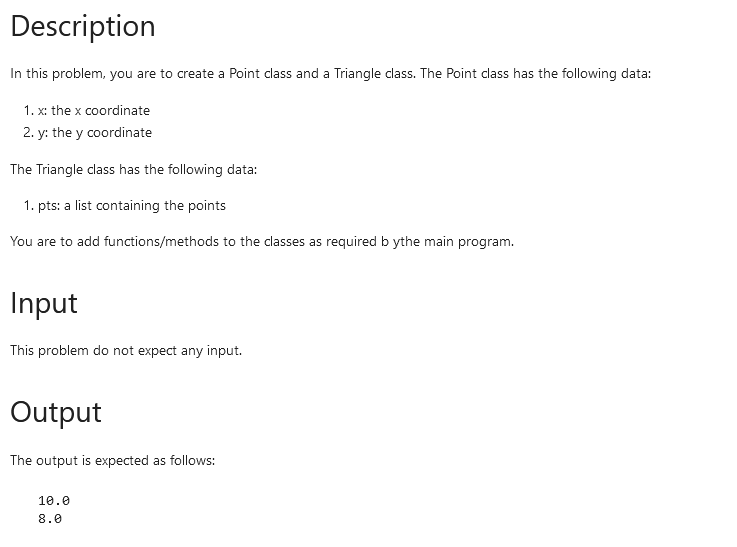 Solved Description In this problem, you are to create a | Chegg.com
