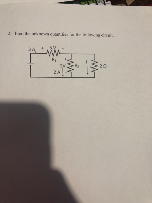 Solved 2. Find the unknown quantities for the following | Chegg.com