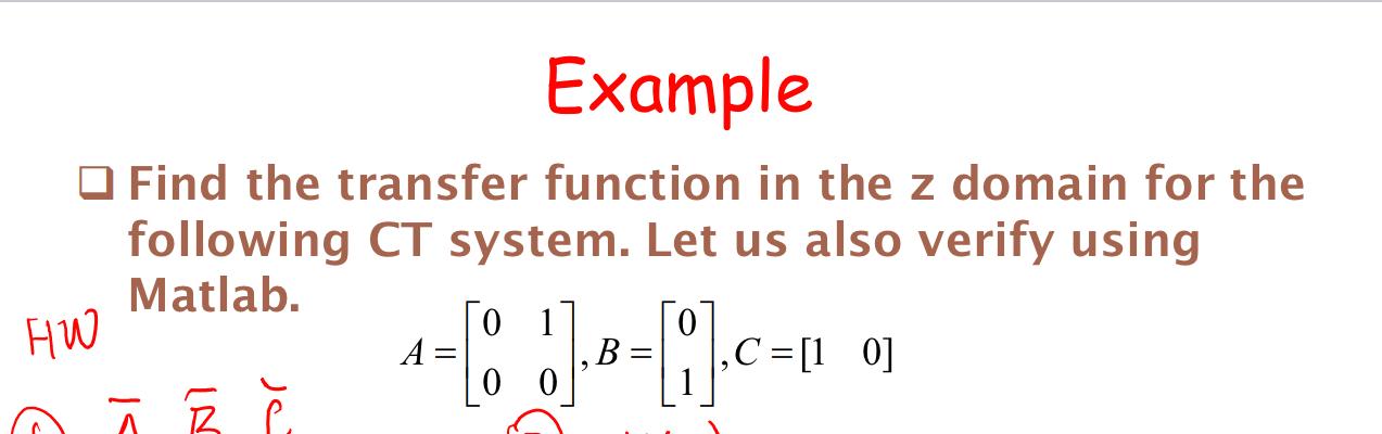 Solved Find the transfer function in the z domain for the | Chegg.com