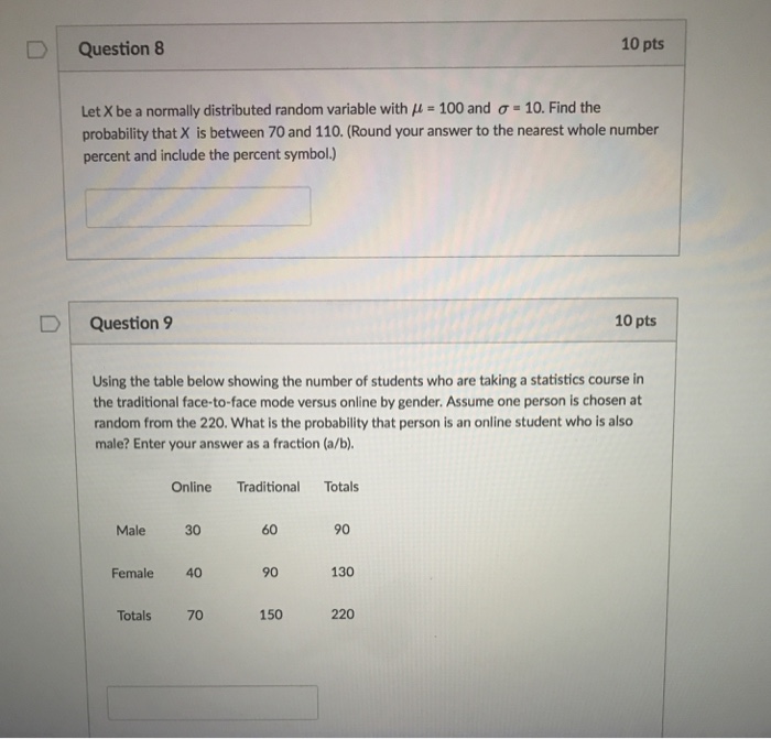 Solved let x be a normally distributed random variable with | Chegg.com