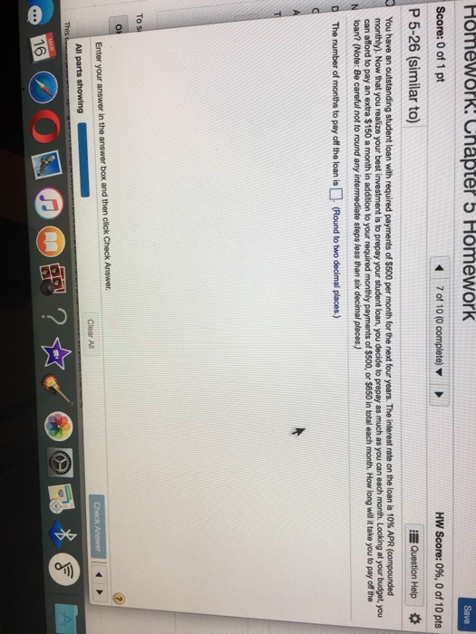 Solved Homework Chapter 5 Homework Score 0 Of 1 Pt P 5 26