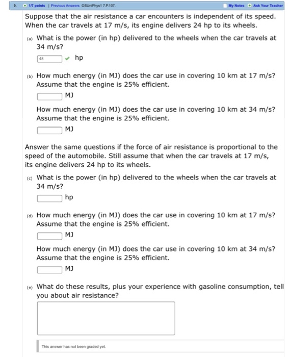 Solved 10. 01 points | Previous Answers OSUniPhys1 7 P101 | Chegg.com Solved 10. 01 points | Previous Answers OSUniPhys1 7 P101 | Chegg.com
