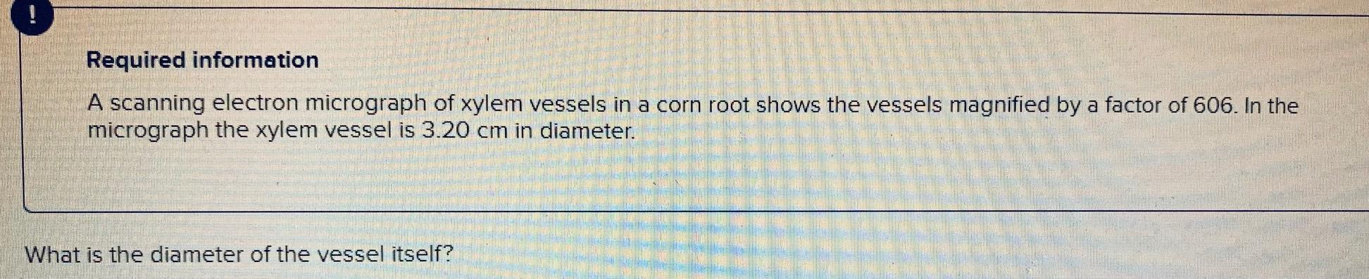 Solved ! Required information A scanning electron micrograph | Chegg.com