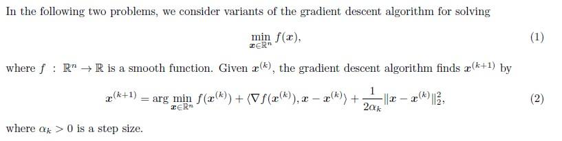 In the following two problems, we consider variants | Chegg.com