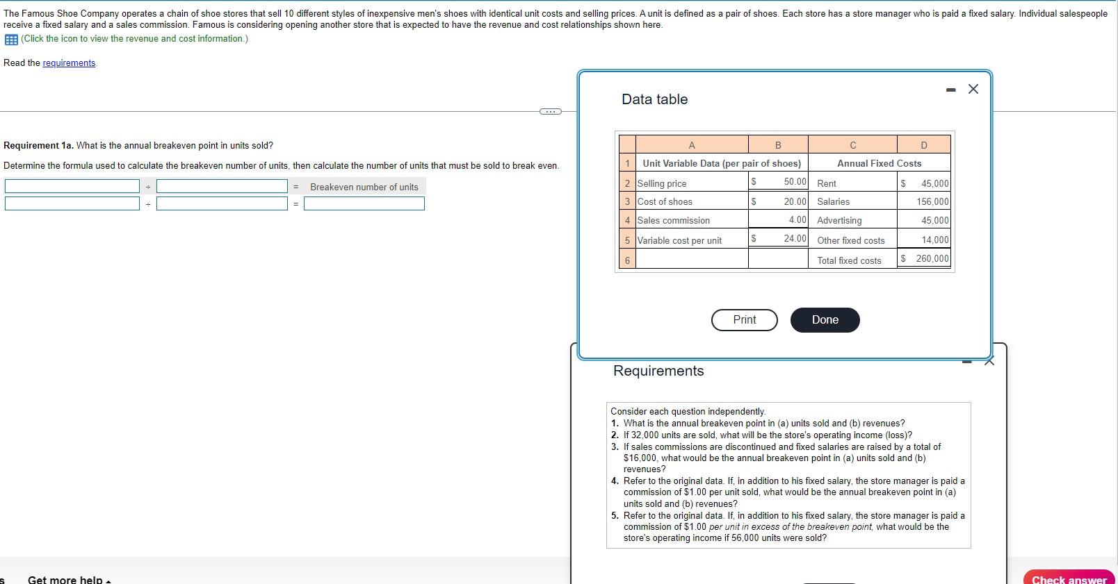 Solved Data table Requirement 1a. What is the annual | Chegg.com