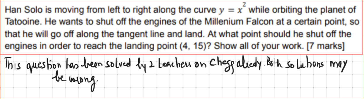 Solved Han Solo is moving from left to right along the curve | Chegg.com