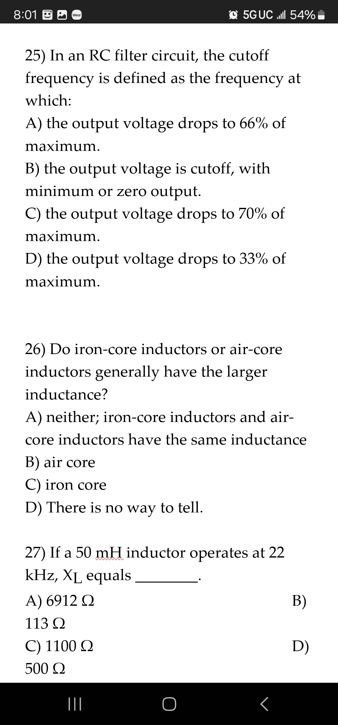 Solved 25) In an RC filter circuit, the cutoff frequency is | Chegg.com